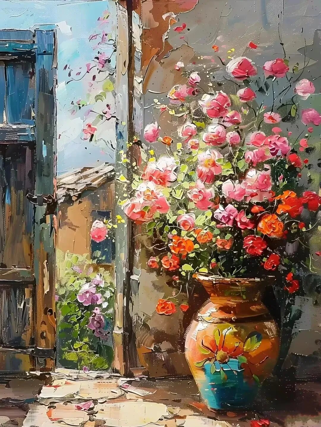 Абстрактная печать на холсте M, 40X60cm no frame