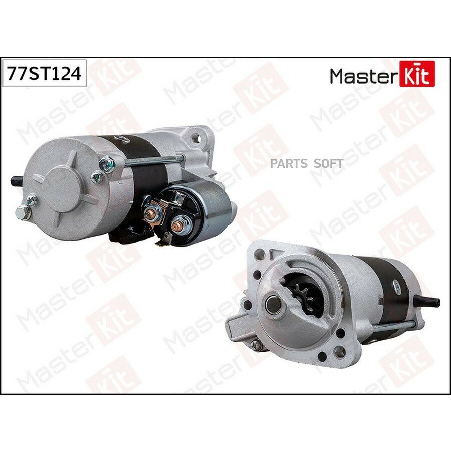 MASTERKIT 77ST124 77ST124 Стартер Mitsubishi L 200/TRITON (KA_T KB_T)/PAJERO SPORT II (KH_ KG_) 2004 - (2.2kw)