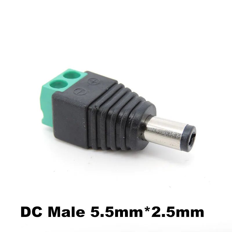 DC Male 5.5x2.5мм разъем, 5шт