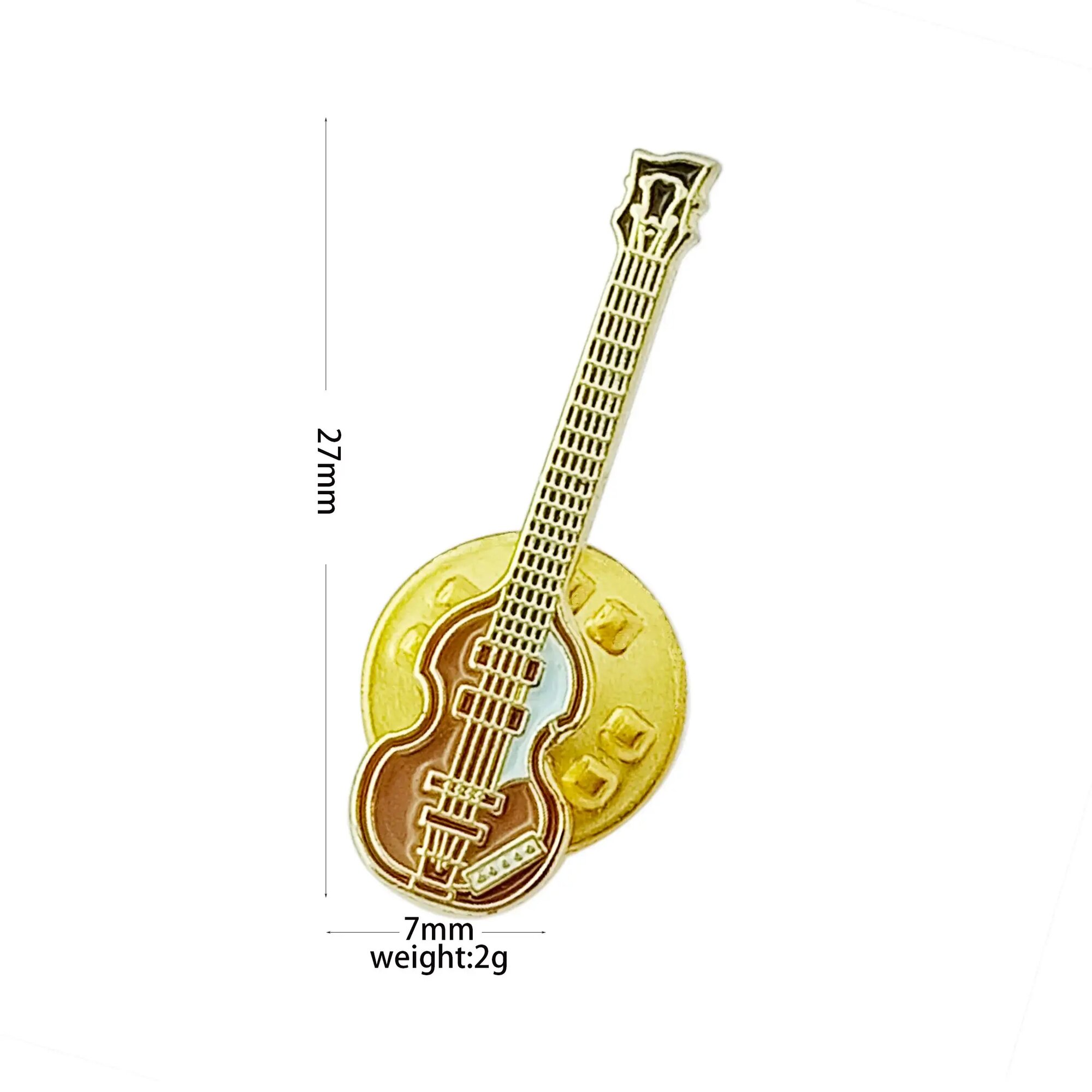Брошь Guitar, 27 мм, 2г