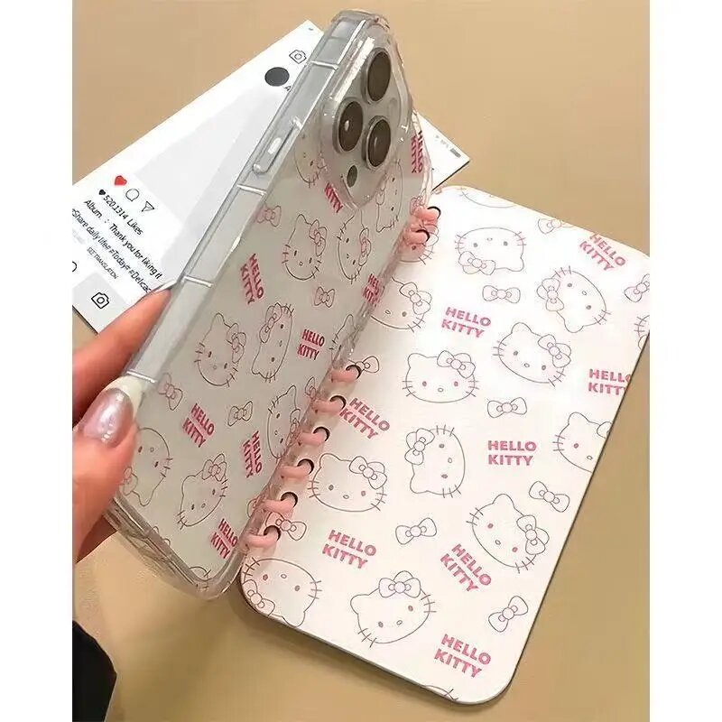 Чехол-книжка Sanrio 3D с мультяшным дизайном Hello Kitty и My Melody для iPhone 16 15 14 13 12 11 Pro Max Plus, мягкий чехол-подставка для телефона