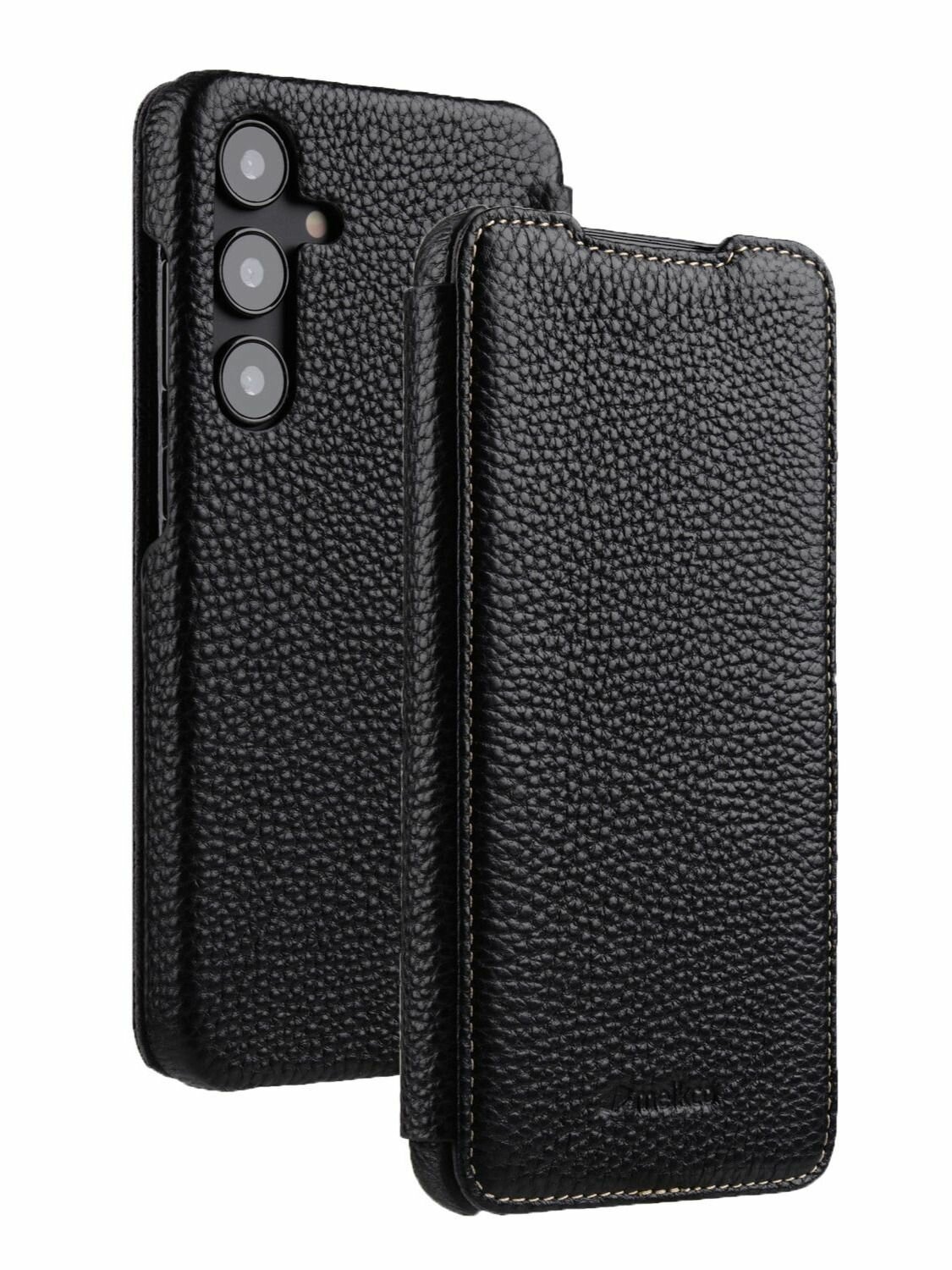 Кожаный чехол книжка Face Cover Type для Samsung Galaxy S26, черный