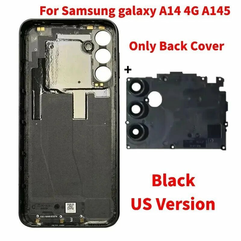 Совместимость с Samsung Galaxy A14 4G A145 a145p задняя крышка, запасная часть для ремонта, версии для США и Европы