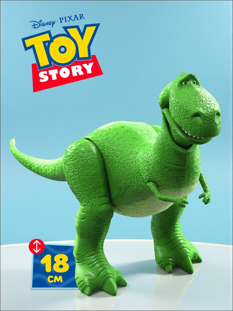 Фигурка История Игрушек JKV17 динозавр Рекс 18 см Toy Story Mattel