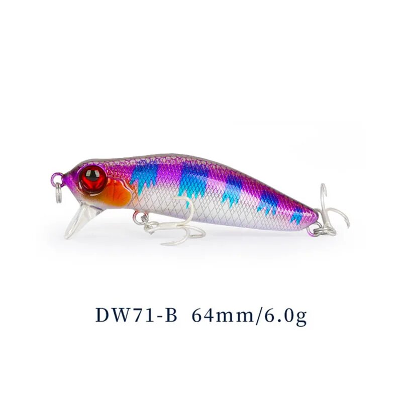 HISTOLURE TSURINOYA DW71 Minnow 64F блесна для ловли окуня DW71 B