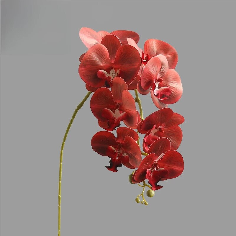 Искусственные цветы фаленопсис розовые 3D печать 103 см pure red