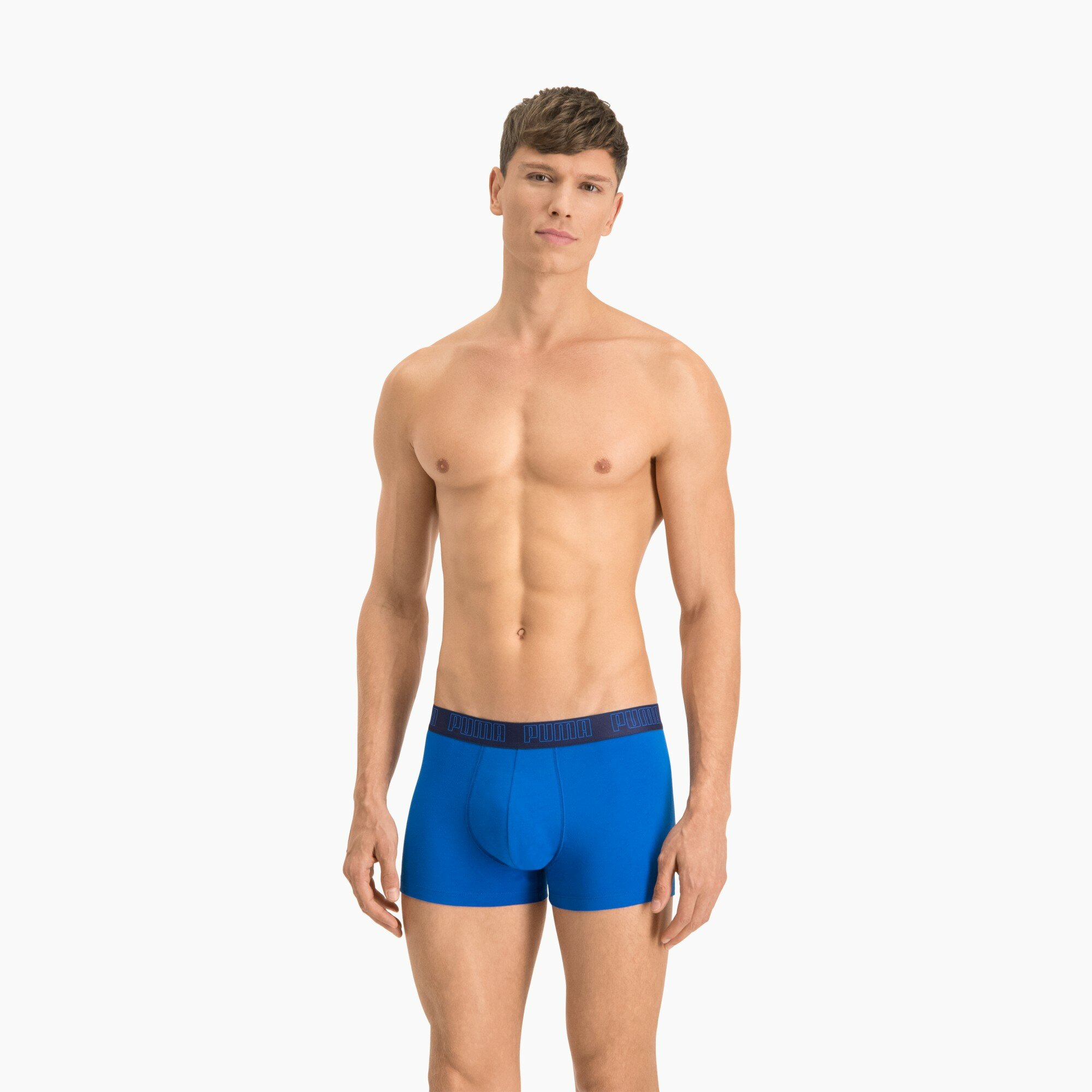 Трусы PUMA BASIC TRUNK 2P, размер S, голубой — фото 1