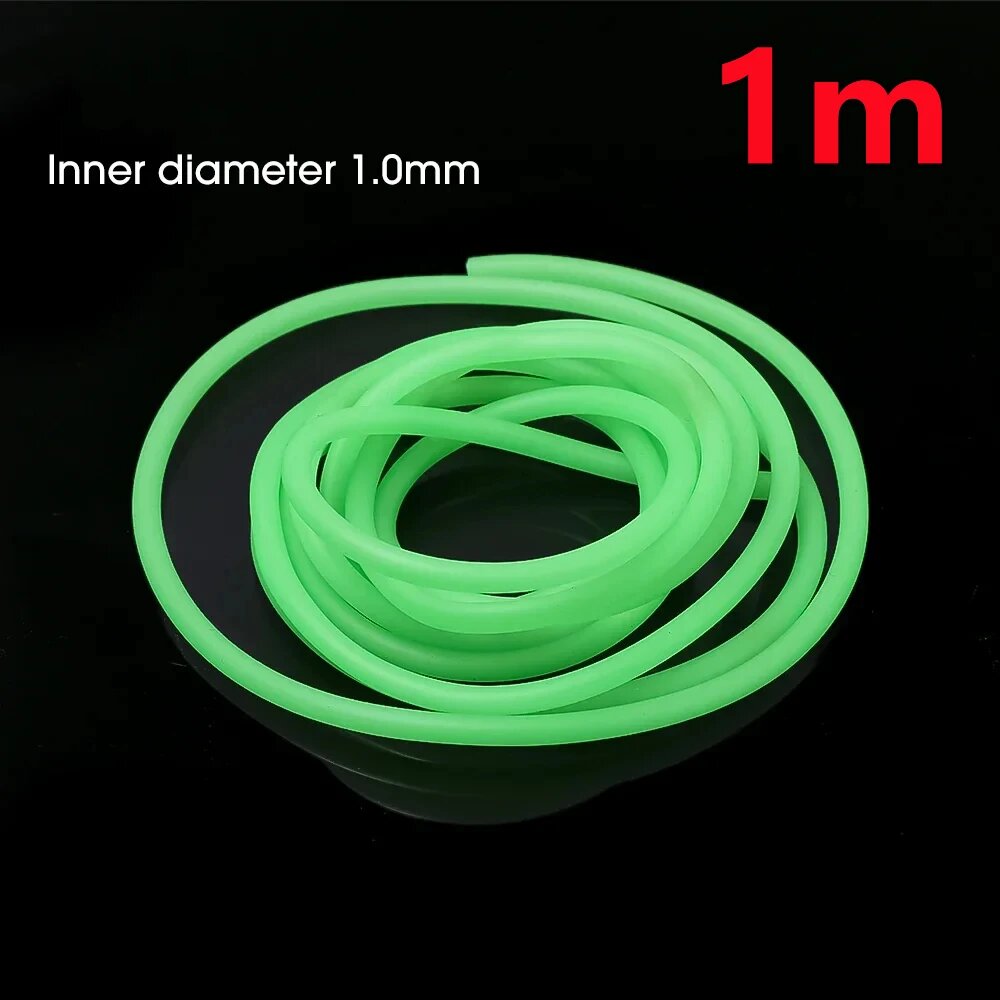 Светящийся силиконовый шланг для рыбалки 1м/1.5м 1.0mm 1meter