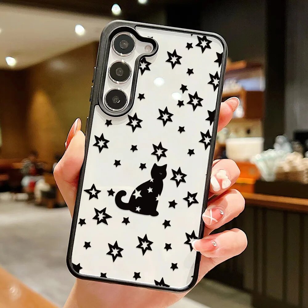 Милый чехол для телефона с котиком для Samsung Galaxy A17 A07 A56 5G A16 A55 Galaxy A13 4G, MQ83