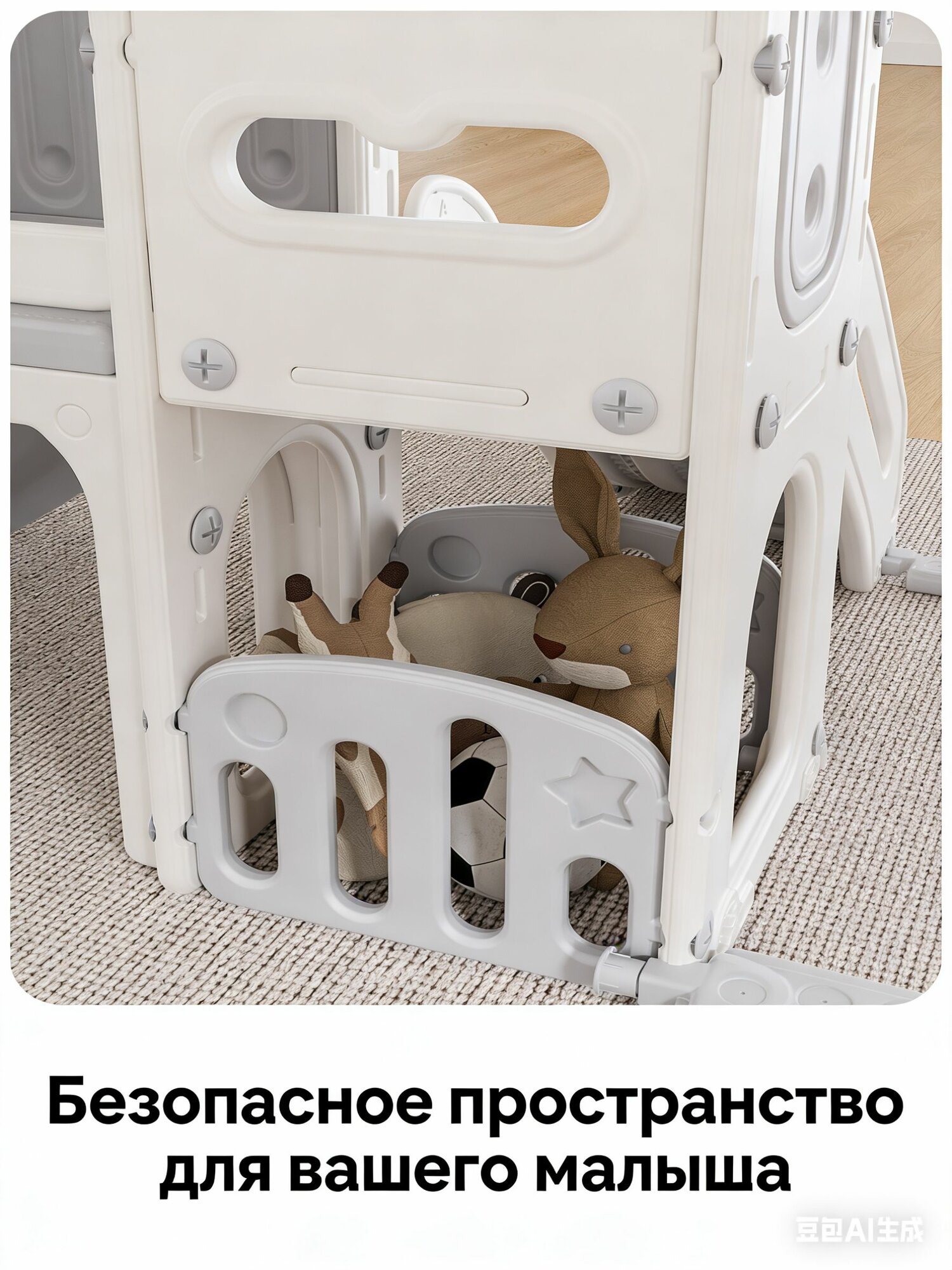Детская горка с качелями — фото 1