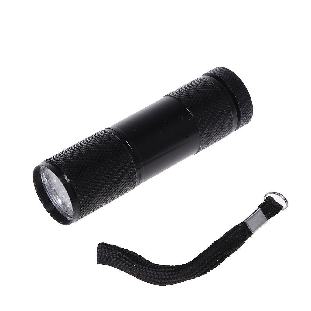 Мини-Обнаружение 9 Светодиодных УФ-Ультрафиолетовых Фонариков Blacklight Torch Light Лампа Новая