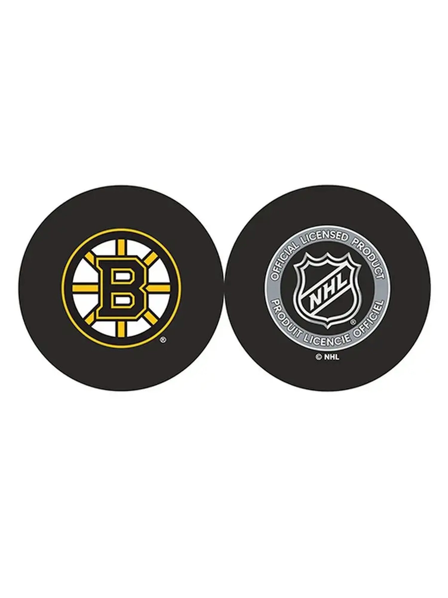 Шайба Sportfanat NHL classic Boston Bruins, 76 мм, цвет черный