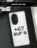 Чехол на Honor 200 Pro / Хонор 200 Про с принтом Надпись: "+67 аура", прозрачный