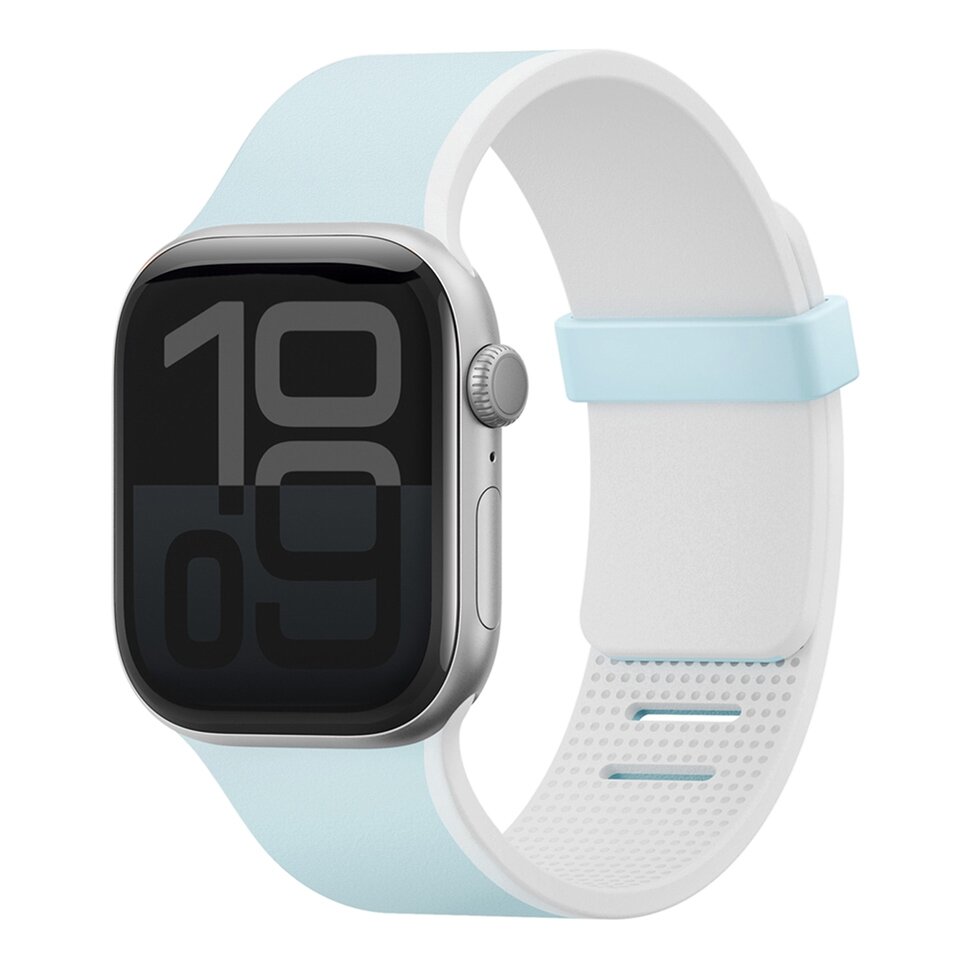 Uniq силиконовый ремешок для Apple Watch 42/41/40 mm, Revix IV reversible Magnetic, Soft Cloud/White