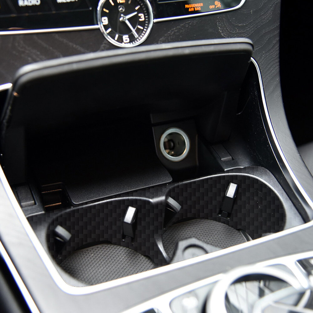 Держатель для стаканов в центральную консоль для Mercedes-Benz C-класса W205, E-класса W213, GLC-класса W253, черный для центральной консоли