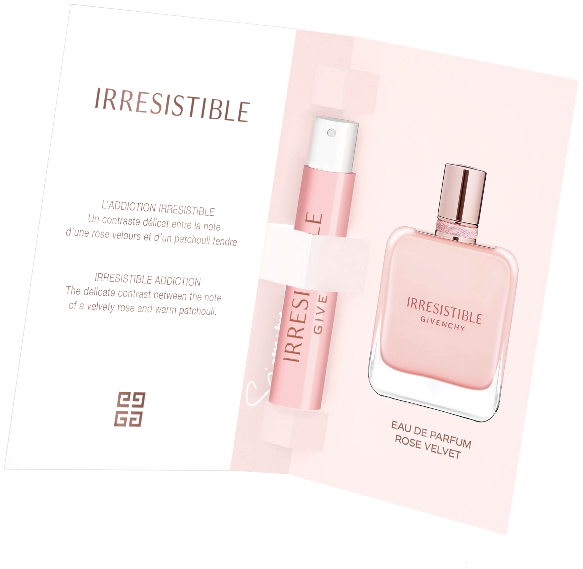 Живанши Иррезистибл Роза Вельвет женский аромат 1 мл миниатюра - Givenchy Irresistible Rose Velvet