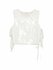 Топ P.A.R.O.S.H. Sequin-embellished side-tie top, размер 44, бежевый/белый