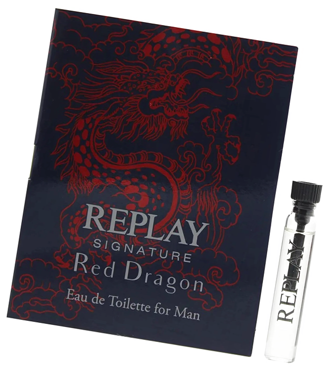Мужской пробник Replay Signature Red Dragon туалетная вода 2 мл / Ред Дрэгон