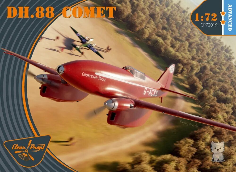 Сборная модель 1/72 de Havilland DH.88 Comet Advanced kit (Clear Prop)CP72019