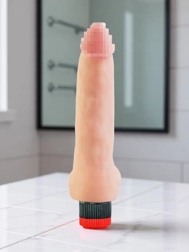 LOVETOY (А-Полимер) Вибратор из неоскина Human Form 20.5 см, телесный