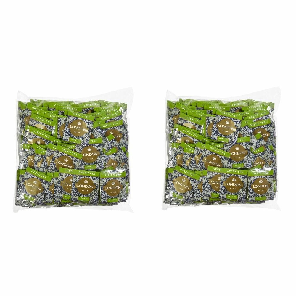 London Tea Club Чай зеленый Green Tea, 200 пакетиков, 2 шт