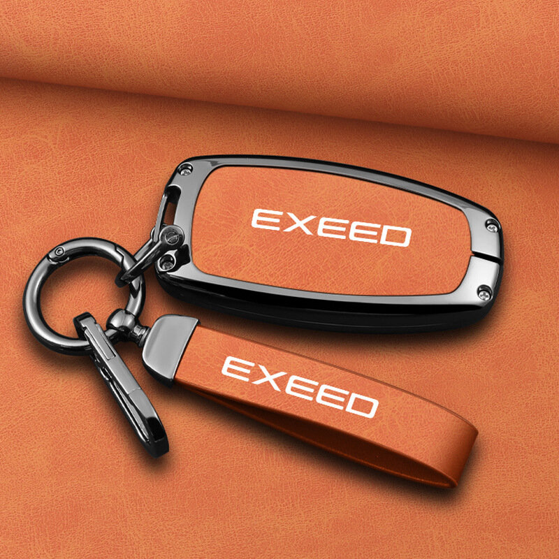 Защитный чехол для ключей EXEED стандартная модель песочный оранжевый металлический с зажимом B02