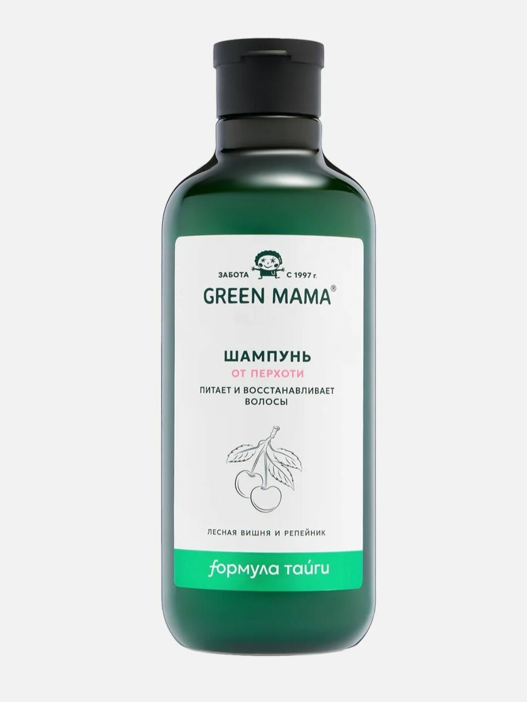 Шампунь для волос от перхоти GREEN MAMA лесная вишня и репейник