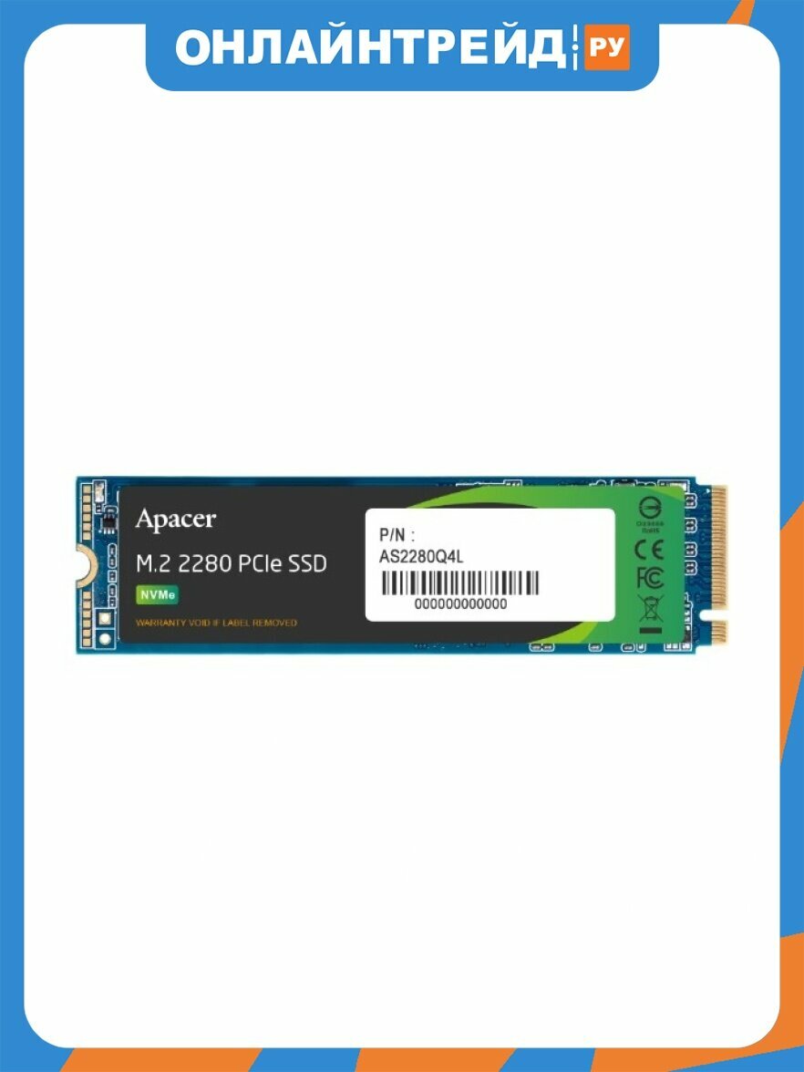Накопитель SSD Apacer AS2280Q4L M.2 2280 256Gb PCIe Gen4x4 NVMe