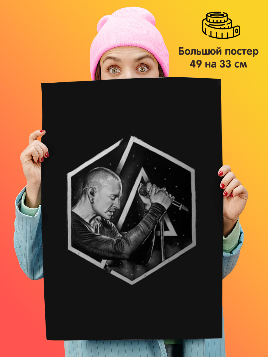 Плакат постер для интерьера рок группа Linkin park