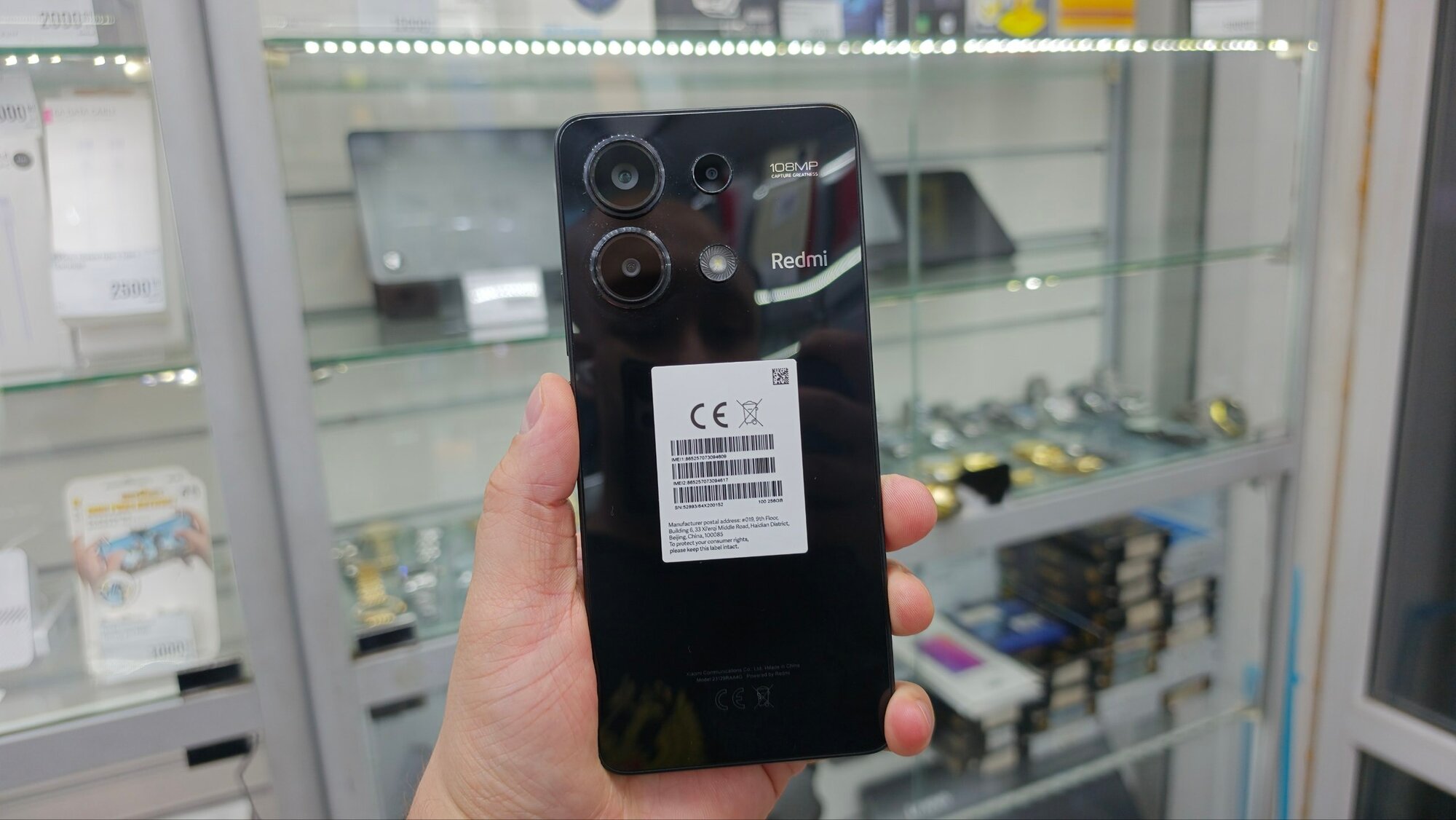 Смартфон Xiaomi Redmi Note 13 8/256 ГБ, чёрный, Б/У