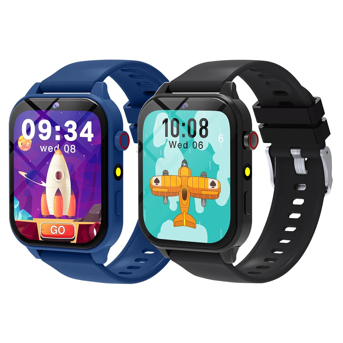 Детские умные часы синие/blue black с играми и трекером сна