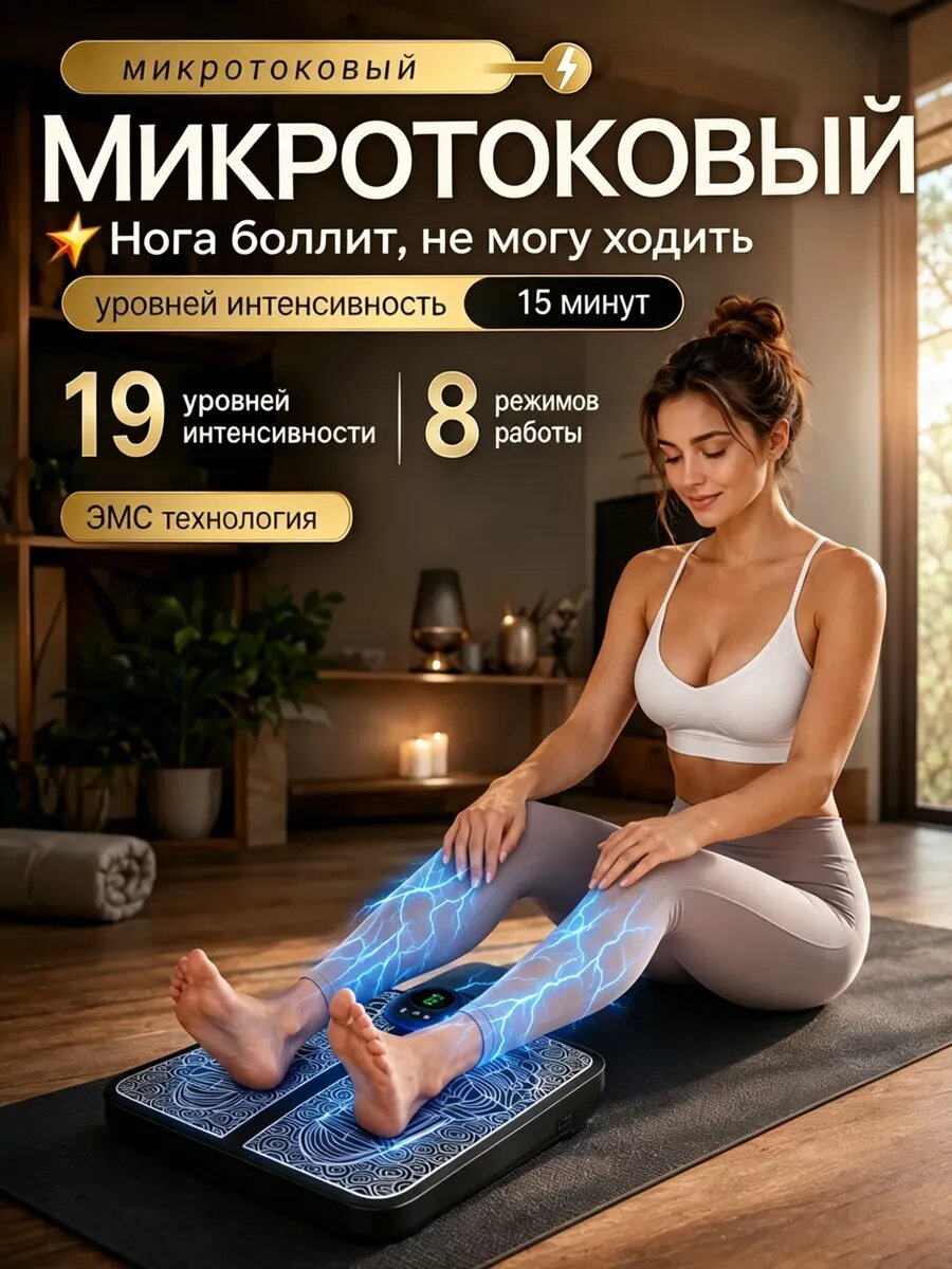 Массажер для ног электрический для стоп и икр