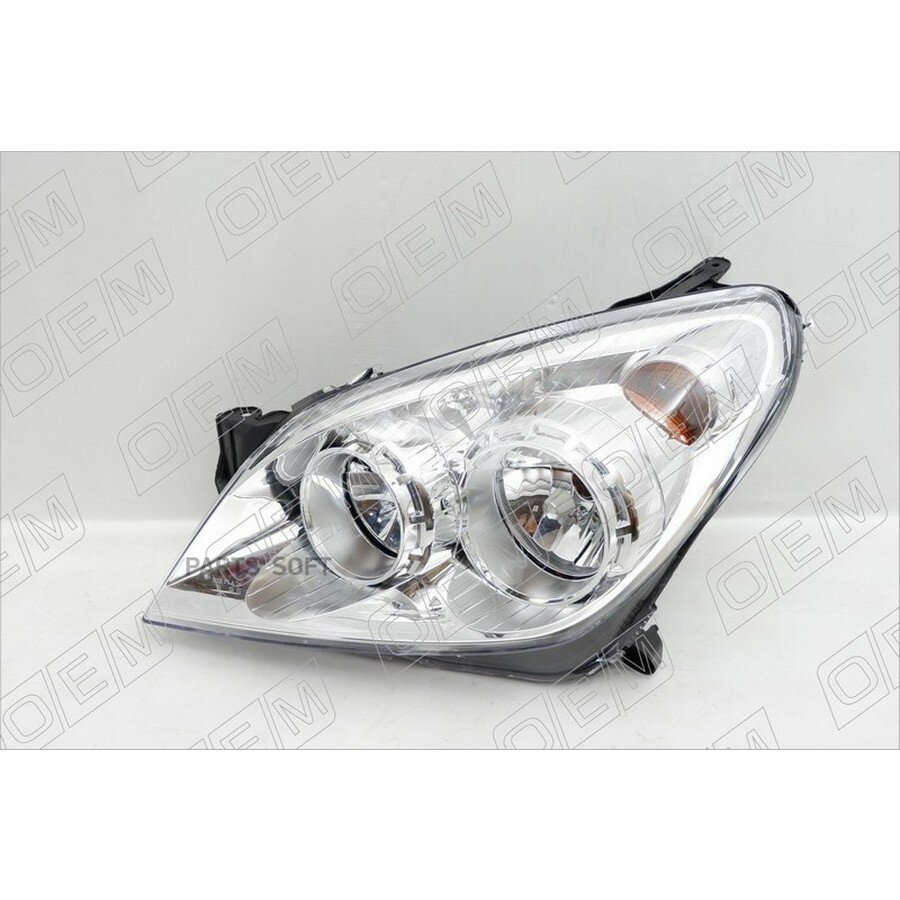 Фара левая Opel Astra H 2004-2014 галоген, светл от официального дистрибьютора, OEM, артикул OEM0280FL