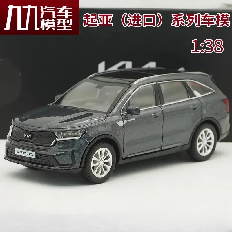 С 1:38 импортный набор : автомобильные фигурки KIA Carnival, K5 и EV9, коллекционные модели из сплава с пружинным приводом