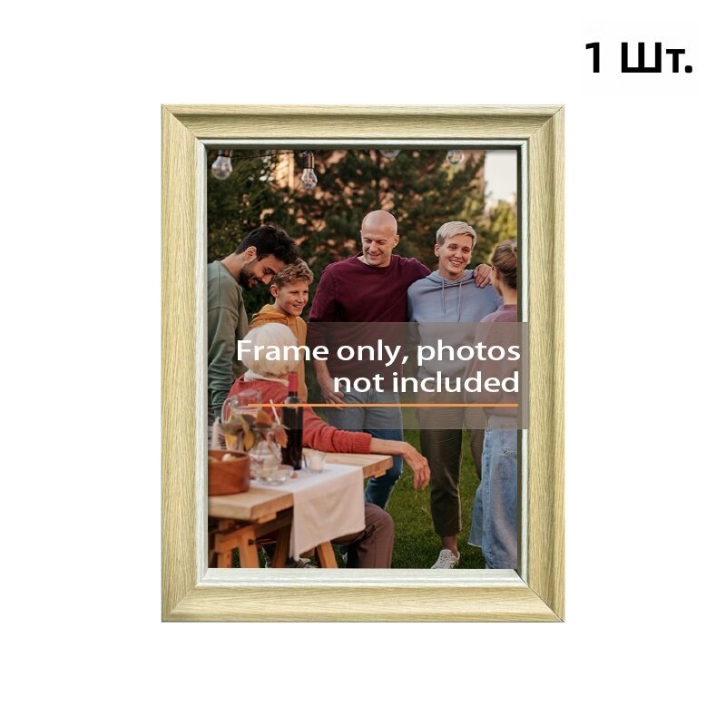 Фоторамка минималистичная деревянного цвета 10,2×15,2 см (4×6 дюймов), 1 шт.