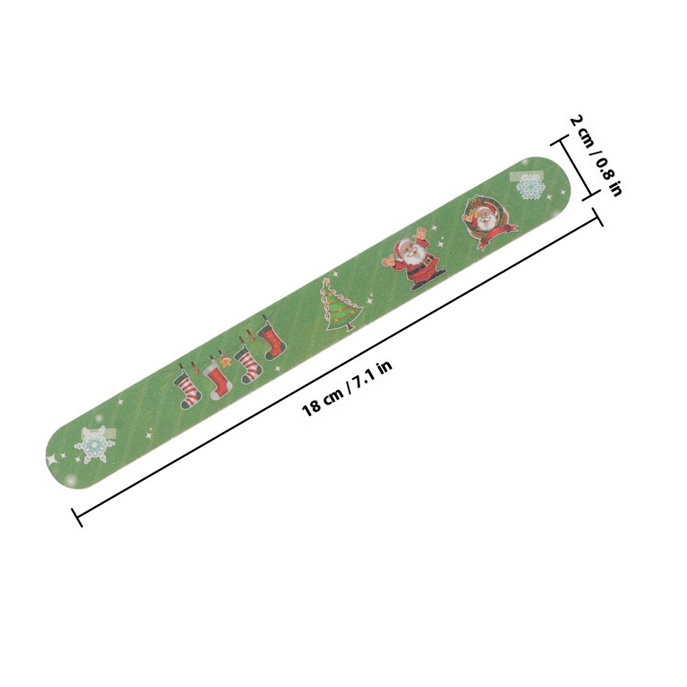 Набор Из 24 Штук Файлов Для Маникюра Christmas Themed Nail Files Для Естественных Ногтей Размер 18.00X2.00X0.30Cm