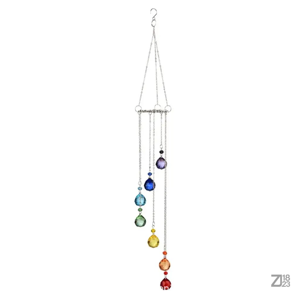 Хрустальные Ветряные Колокольчики Sun Catcher-Семь Цветов, Хрустальные