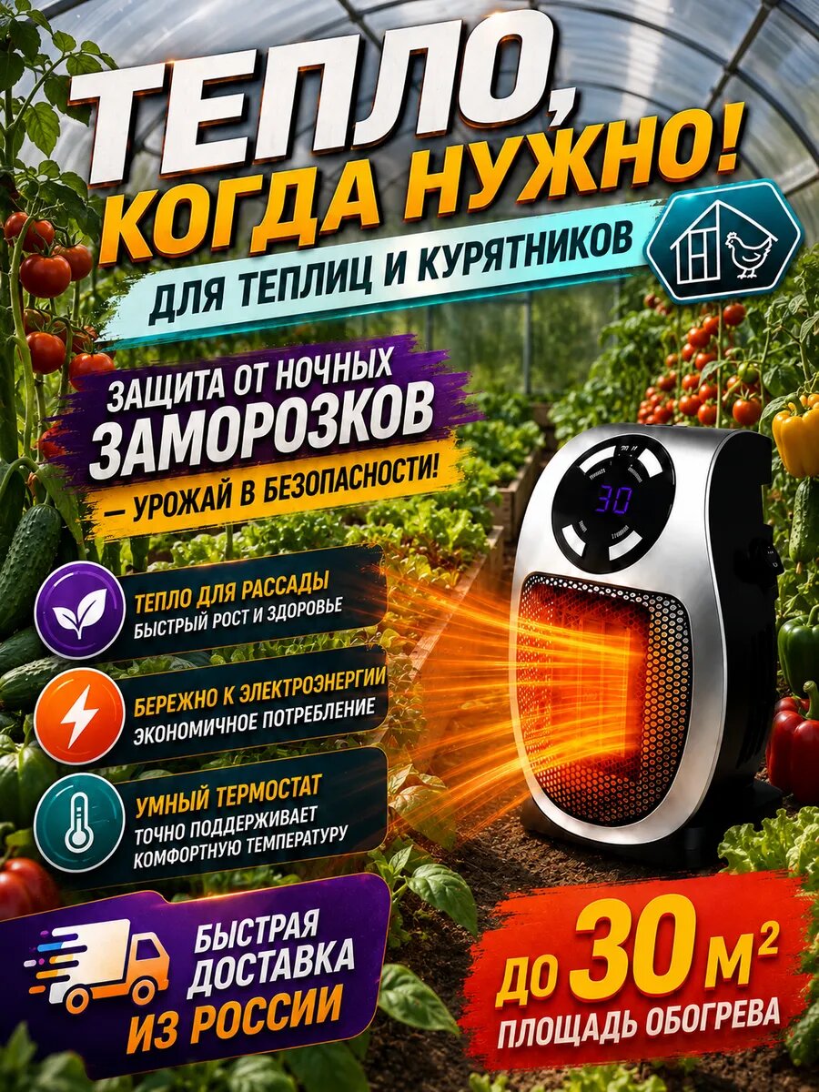 Обогреватель для теплицы с терморегулятором инфракрасный