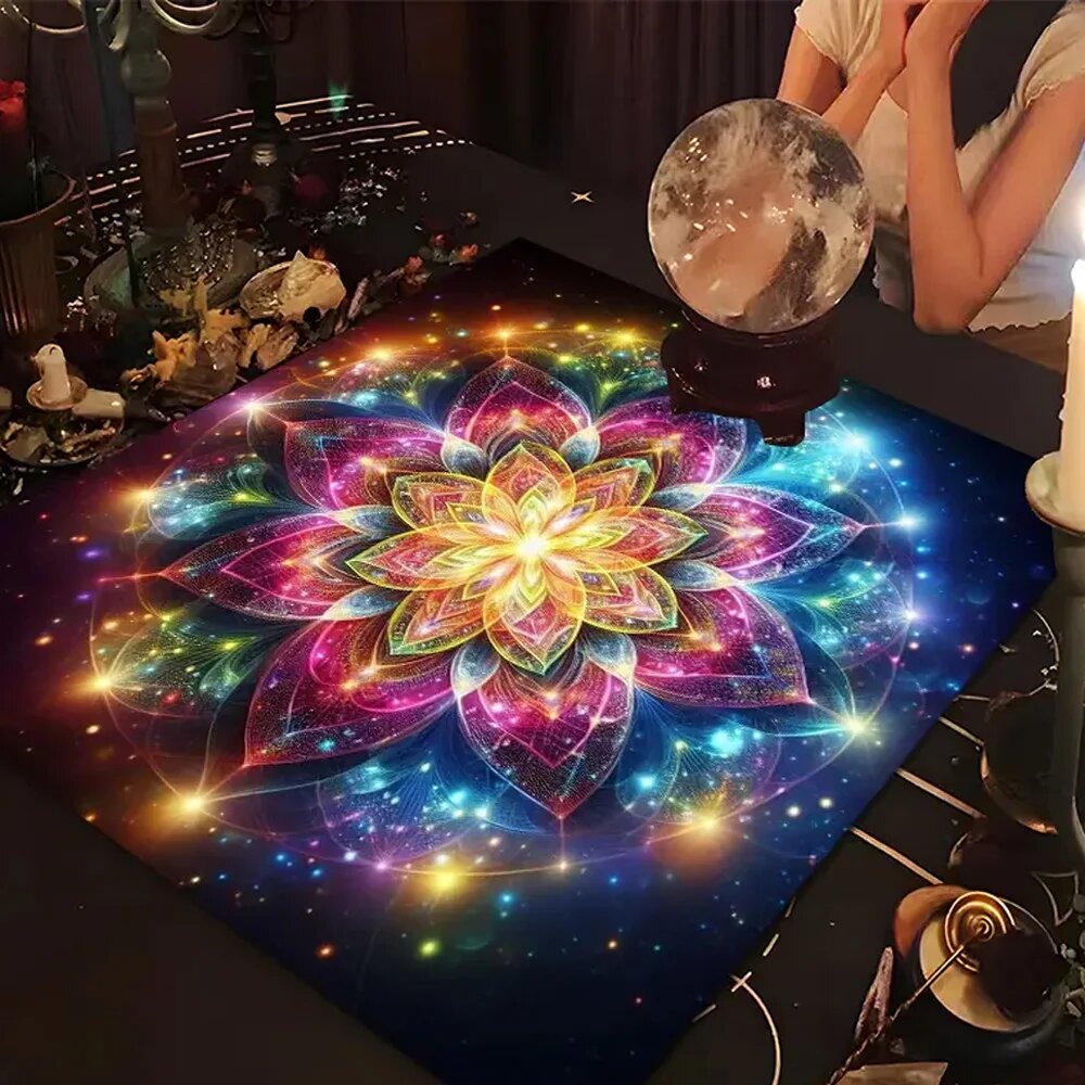 Скатерть Таро Мандала Цветы Жизни 75x75cm, Цвет: TLB (875)