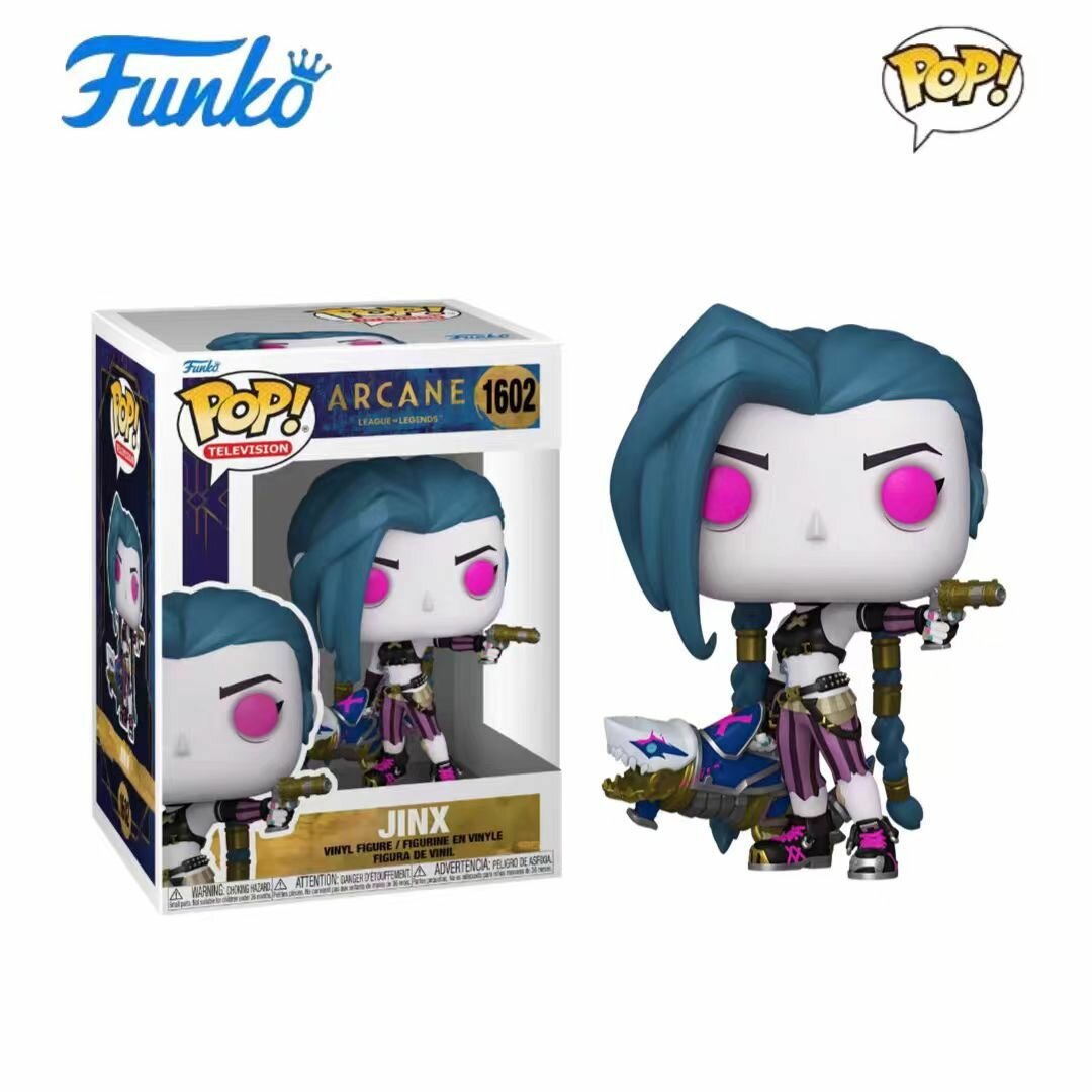 Фигурка Funko POP, "Лига Легенд: Аркане Джинкс", темно-синяя, пластиковая — фото 1