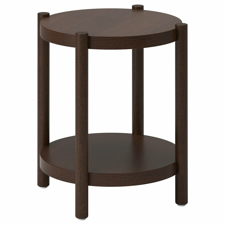 Кофейный столик с полкой IKEA LISTERBY, цвет темно-коричневый 50 см, 105,622.50