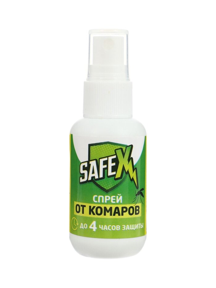 Спрей от клещей и комаров SAFEX, 50 мл, 2 штуки