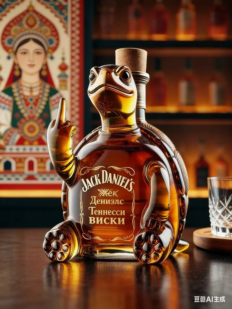 Декантер "wew" Animal Whiskey Bottle 350 мл Jack Daniel's в форме черепахи - Оригинальный подарок