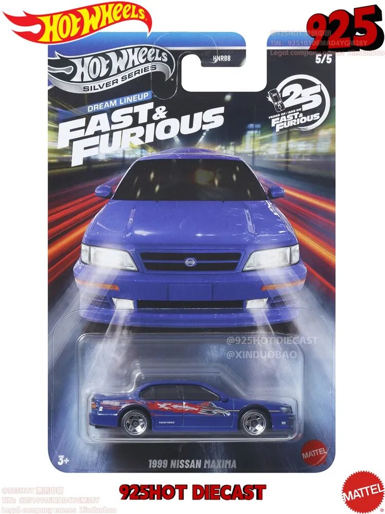 Машинка Hot Wheels Fast Furious Dream Lineup HNR88 2026N Nissan Maxima