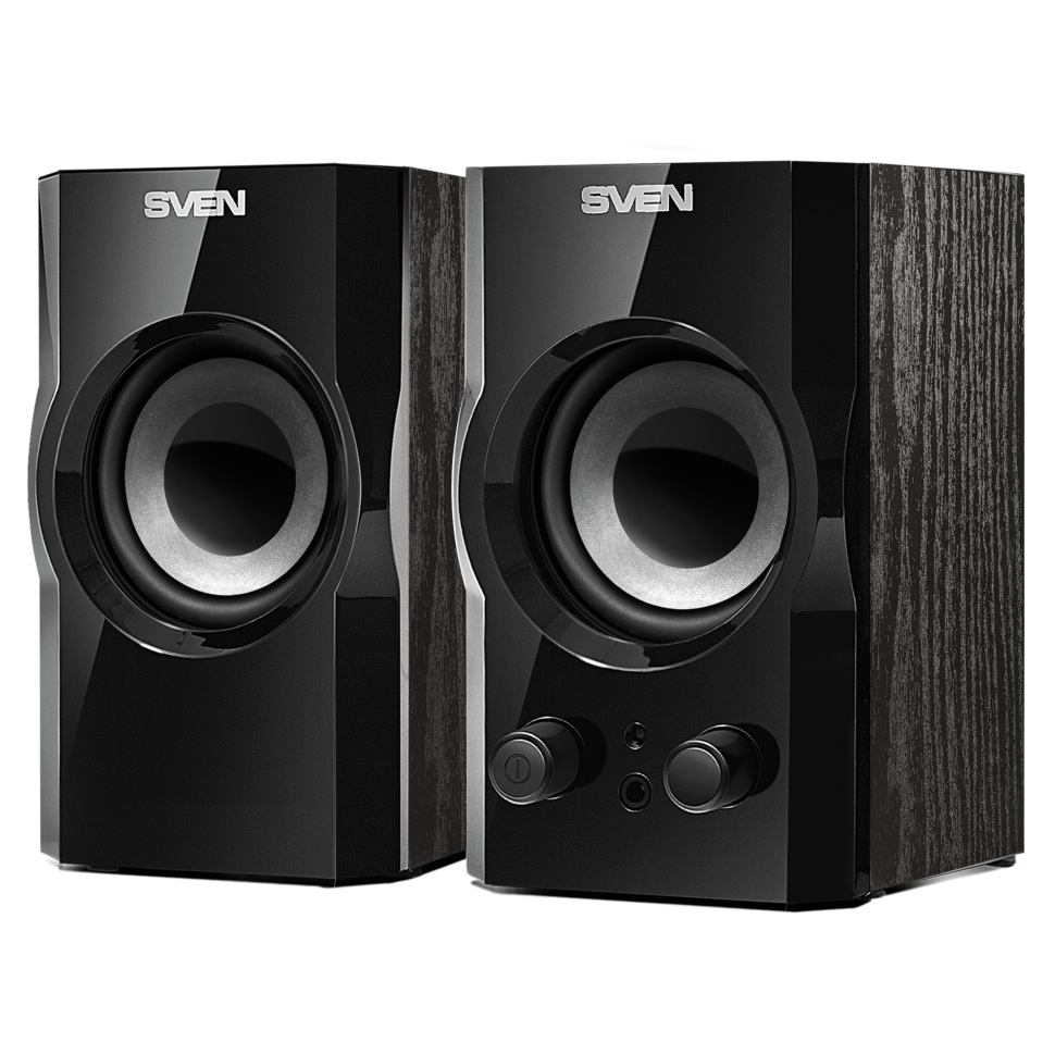 Акустическая система SVEN SPS-606, фронтальные колонки, 2.0, питание от сети
