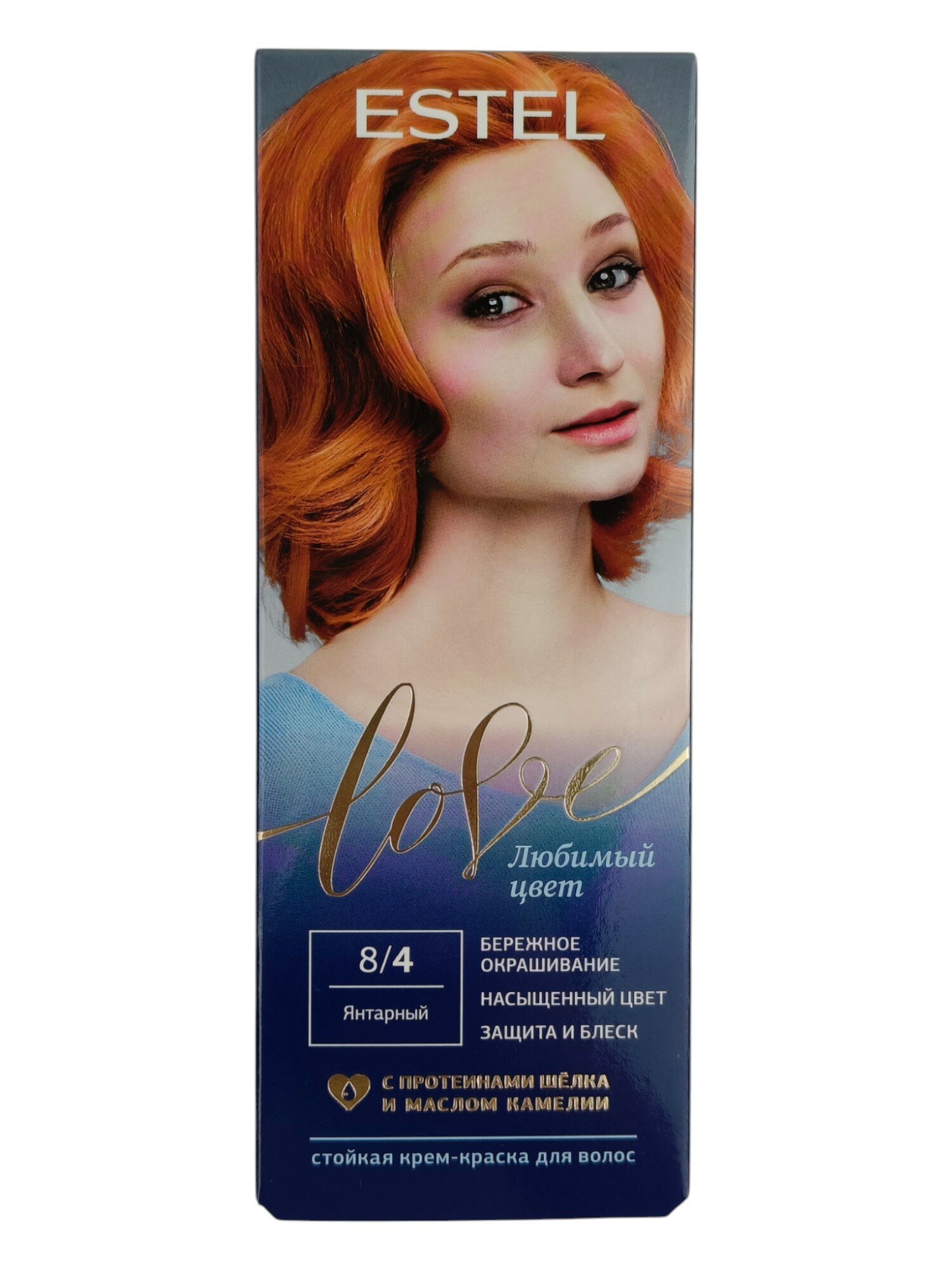 Краска для волос Estel Love, тон: 8/4 янтарный, 115 мл