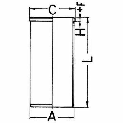 Гильза KS 89734190 Vw Lt 28-35 2.8tdi Mot.Agk, Ata, Auh, Bcq 97-06 D93.00