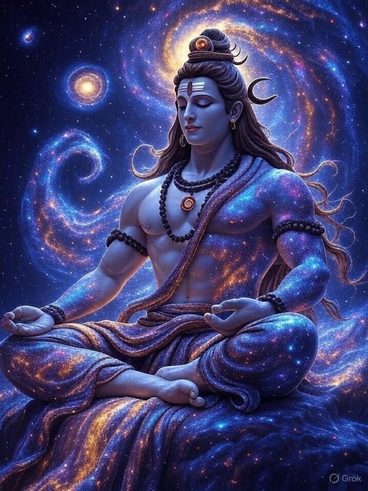 Алмазная живопись "Шива", 5D, круглая, 40x50 см. Производитель: Brose Art.