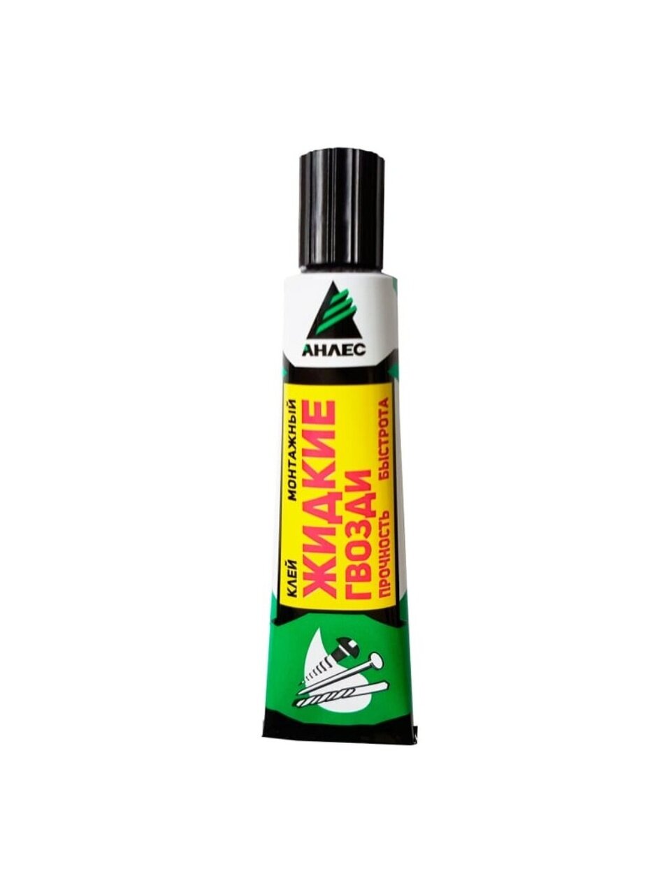 Клей Анлес Жидкие гвозди универсальный монтажный белый 40 мл для стройки и ремонта, артикул 70253, сделано в России.