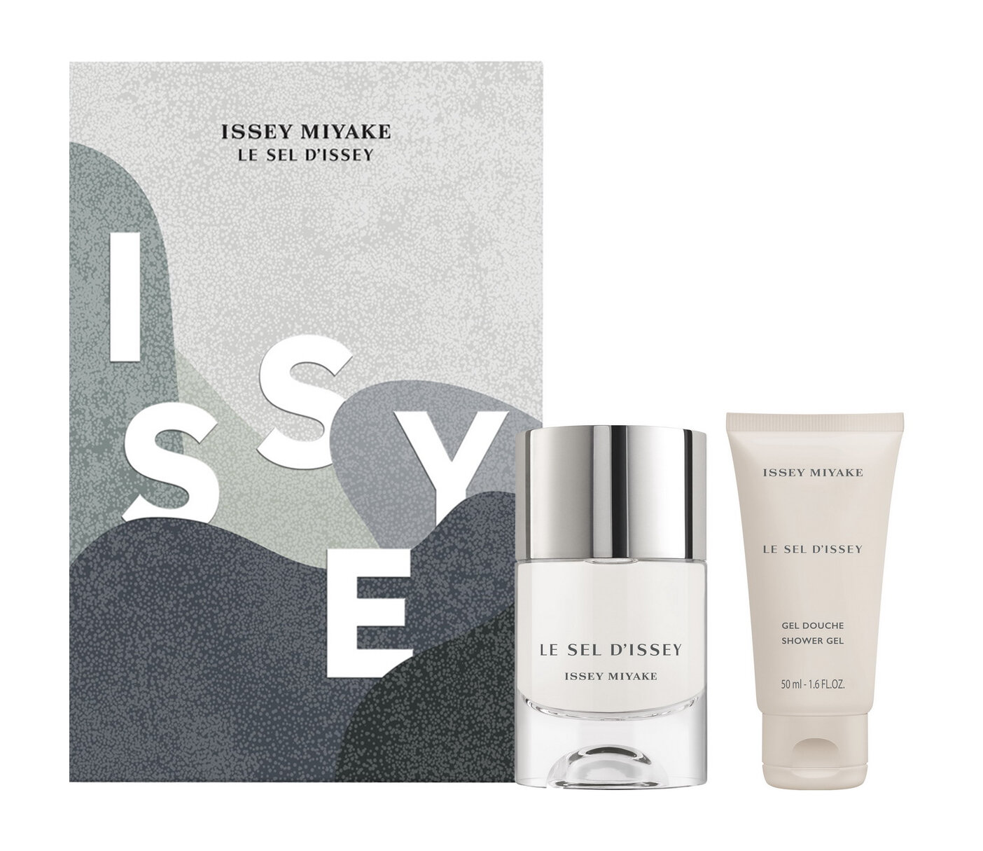 ISSEY MIYAKE Le Sel D'issey Набор муж. (Туалетная вода, 50 мл + Гель для душа, 50 мл) (лимит.)